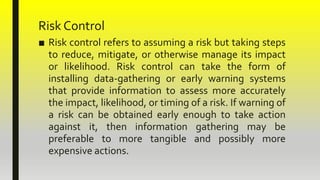 Implementing Ways to Limit Risk (Risk Mitigation) | PPTX