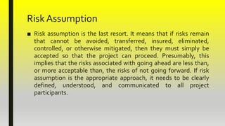 Implementing Ways to Limit Risk (Risk Mitigation) | PPTX