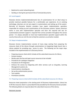 Implementing web scale discovery services: special reference to Indian Libraries’ context | PDF