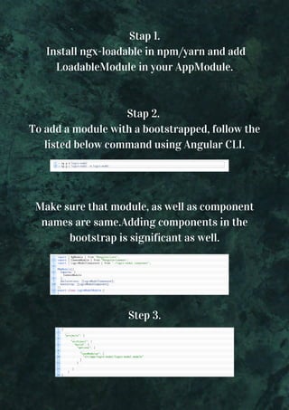 Implement lazy loading in your existing angular application (get a faster, better and superior ...