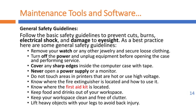 Implement maintenance procedures | PDF