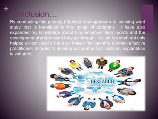 Implement of action research model of company. | PPTX