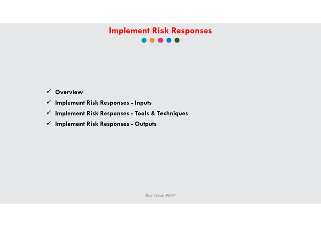 Implement risk responses | PPT