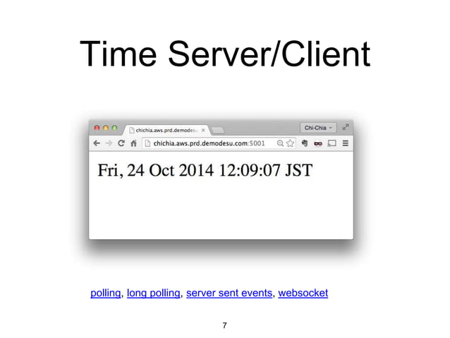 Implement server push in flask framework | PPT