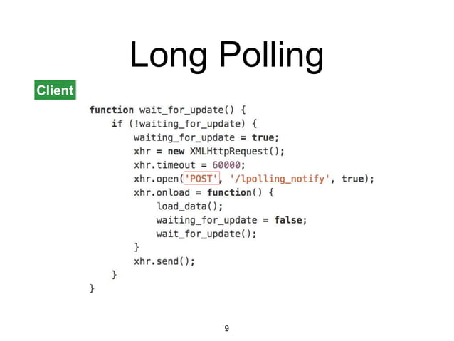 Implement server push in flask framework | PPT