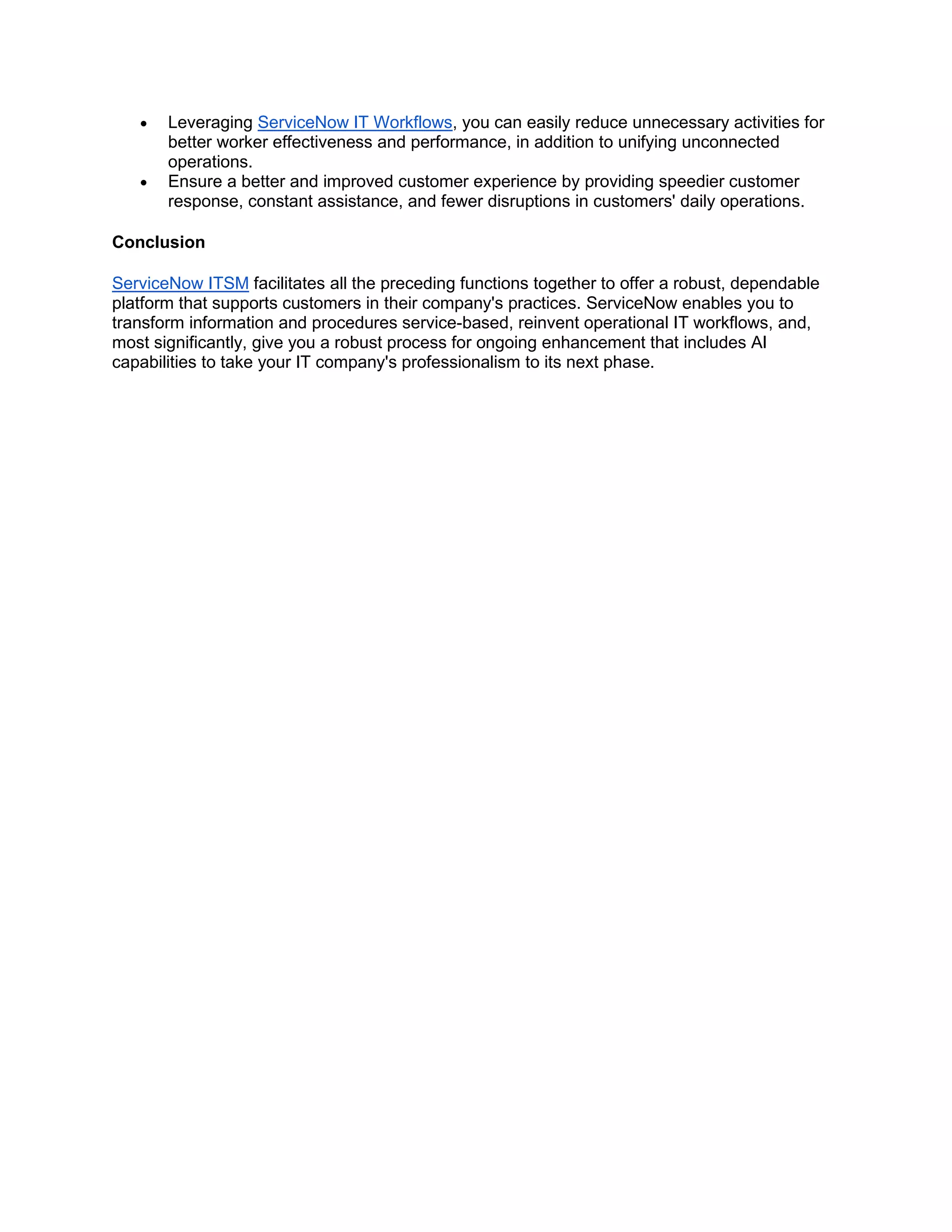 Implement Servicenow Itsm To Automate Your It Workflowspdf 2107