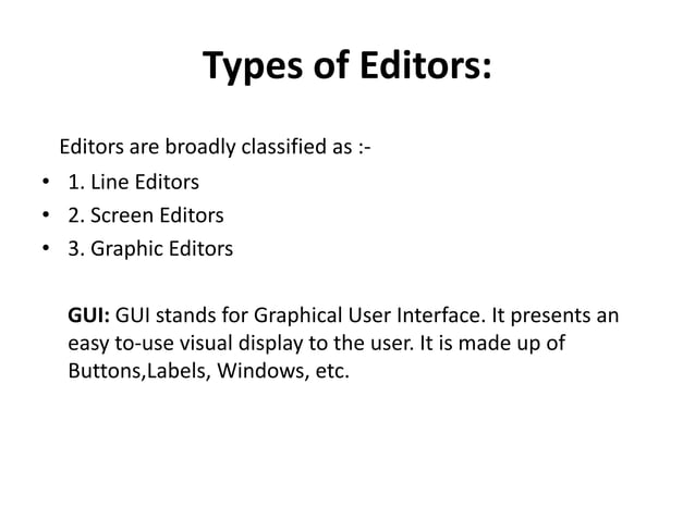 Implement Text Editor Ppt