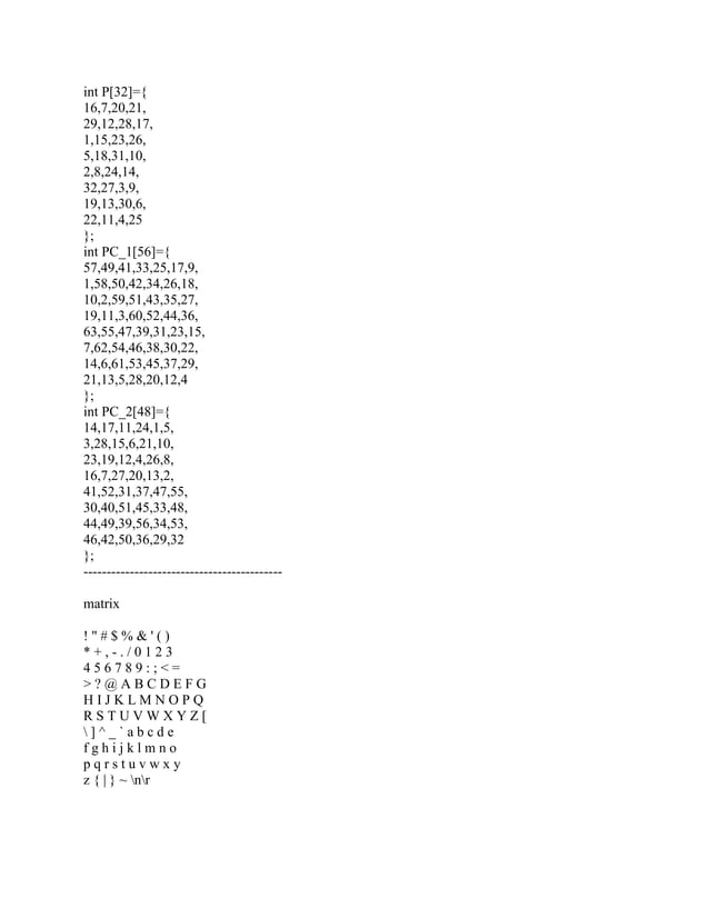 Implement the DES system in C++- Java- perl- etc- and then decrypt the.docx
