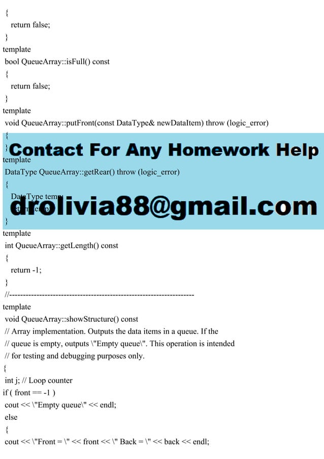 Implement the Queue ADT using array – based approach. Using C++ prog.pdf