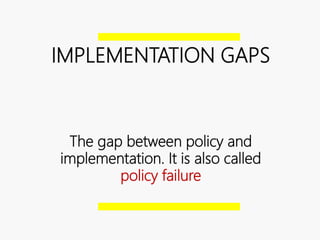 Public Policy - Implementation | PPTX
