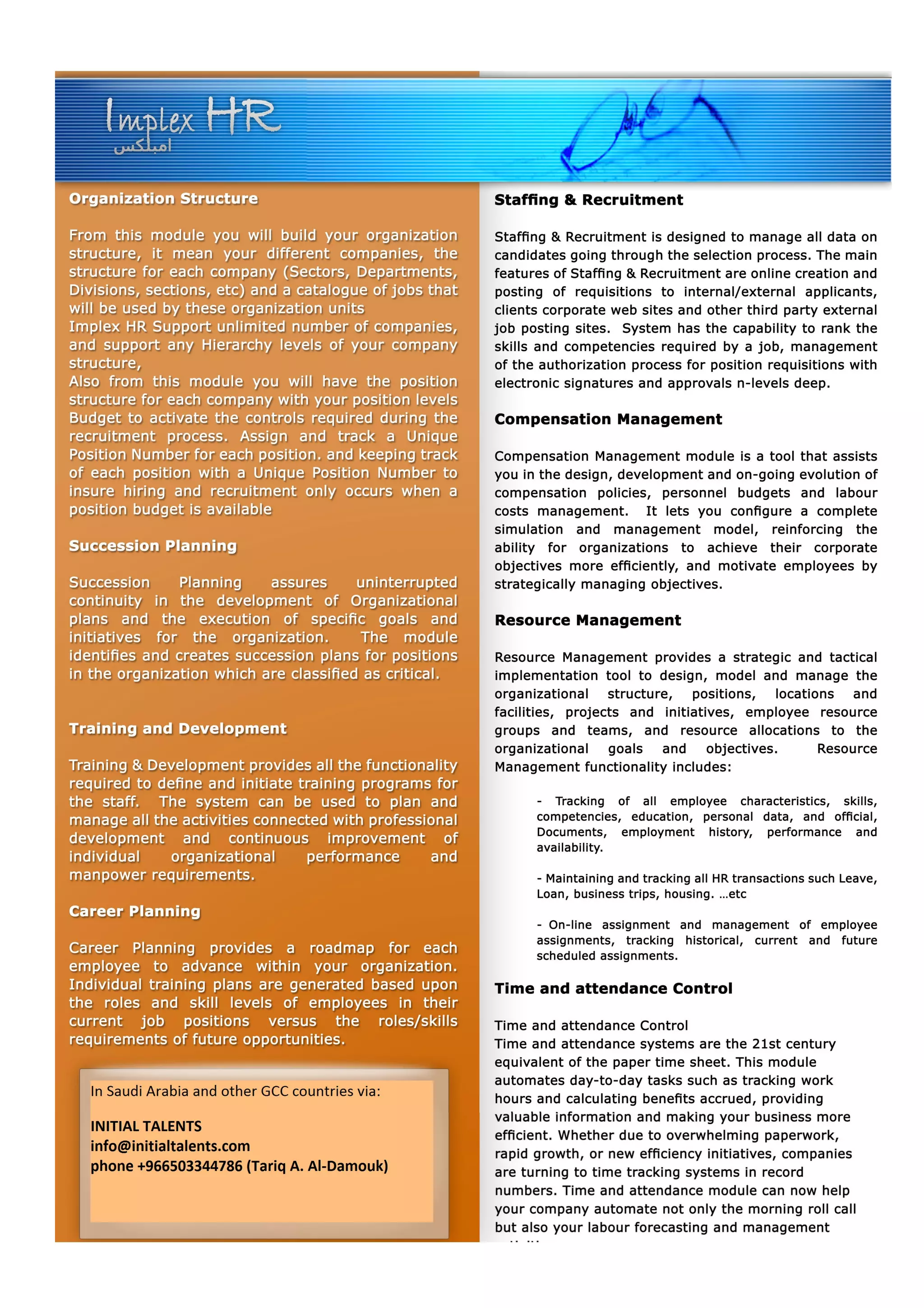 Implex Basic Brochure | PDF