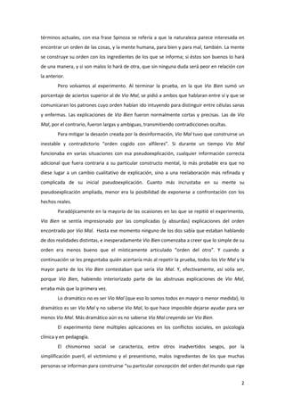 Implicacaciones del experimento alex bavelas | PDF