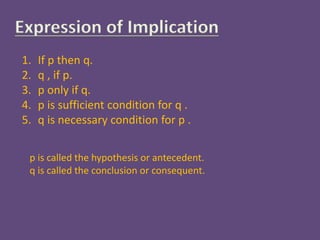 Implication And Biconditional | PPTX