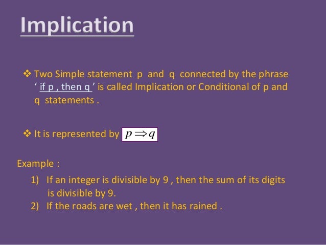 Implication And Biconditional