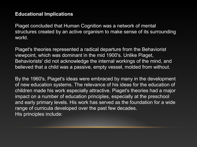 Implication for learning | PPT | Primary Education | Education