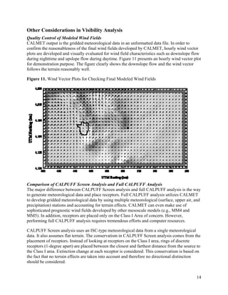 Implication of Applying CALPUFF to Demonstrate Compliance with the ...