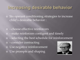 Behavioral Learning Theory