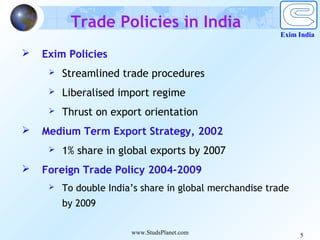 Implication of foreign trade policy | PPT