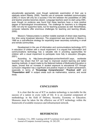 Implication of ict assignment | PDF