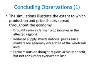 Implications of Price and Production Shocks on Food Security in ...