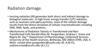 Implications for Immunotherapy of Acute Radiation Syndromes. Part 2. | PPT
