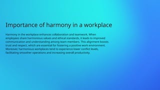 Implications of Harmony (1).pptx presentation | PPTX
