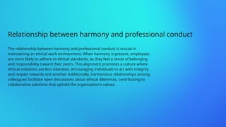 Implications of Harmony (1).pptx presentation | PPT