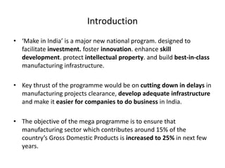 Implications of make in india | PPTX