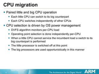 Q2.12: Implications of Per CPU switching in a big.LITTLE system | PDF