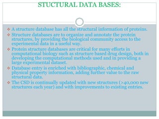 Implications of structural and chemical data bases | PPT