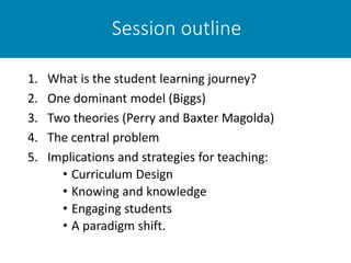 Implications of the student learning journey for teaching | PPT