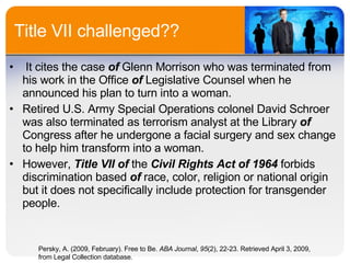 Implications Of Title Vii Of The Civil Rights Act Of 1964 By A. Walker ...