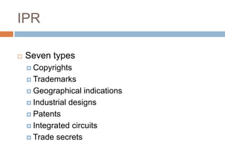 Implications Of Wto On India | PPTX