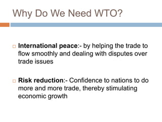 Implications Of Wto On India | PPTX