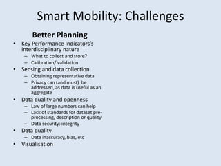 Requirements and Challenges of Smart Mobility for IoT | PDF