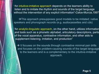 Articulation, Audio Lingual Method ,and World Englishes: Implications to ELT | PPT