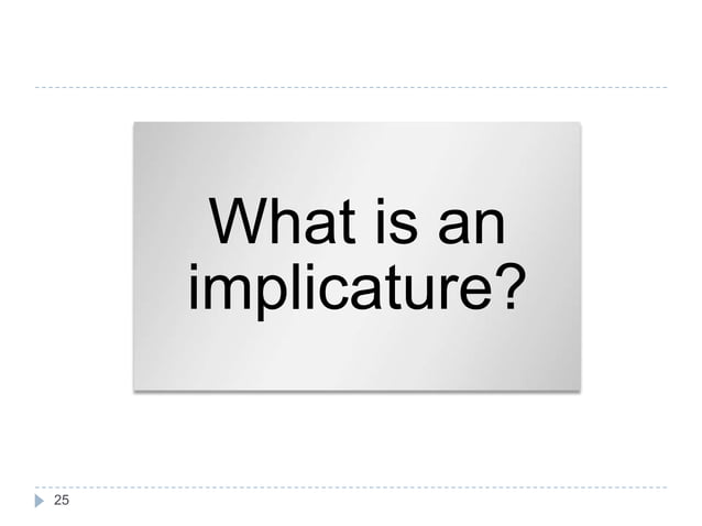 Implicature | PPTX