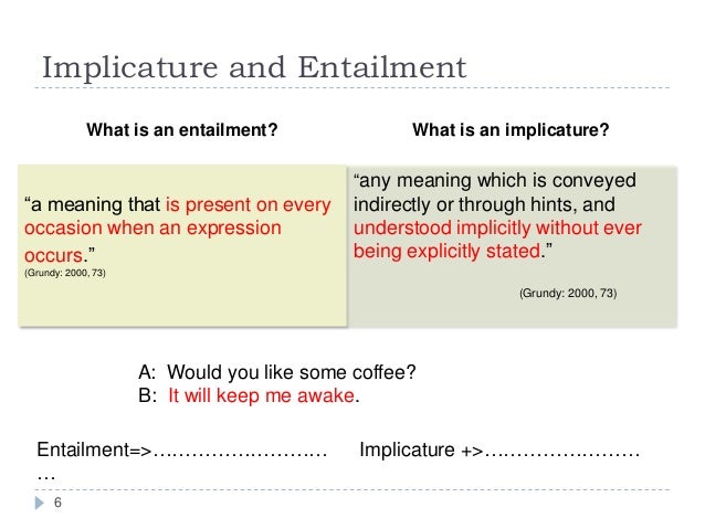 Implicate Meaning