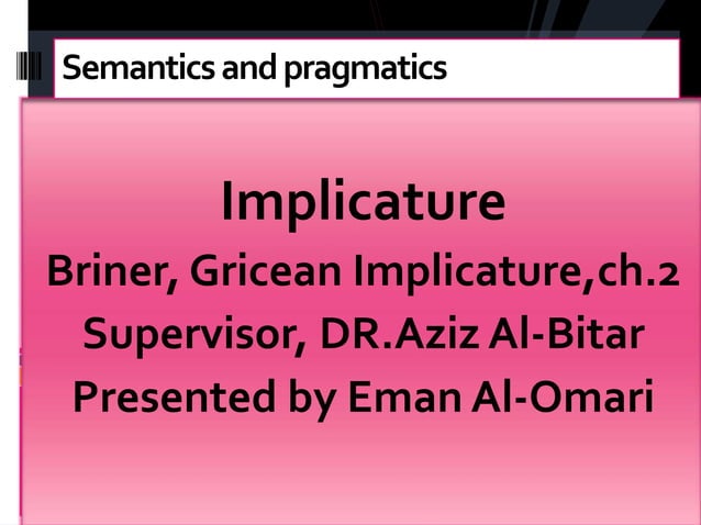Implicature | PPT