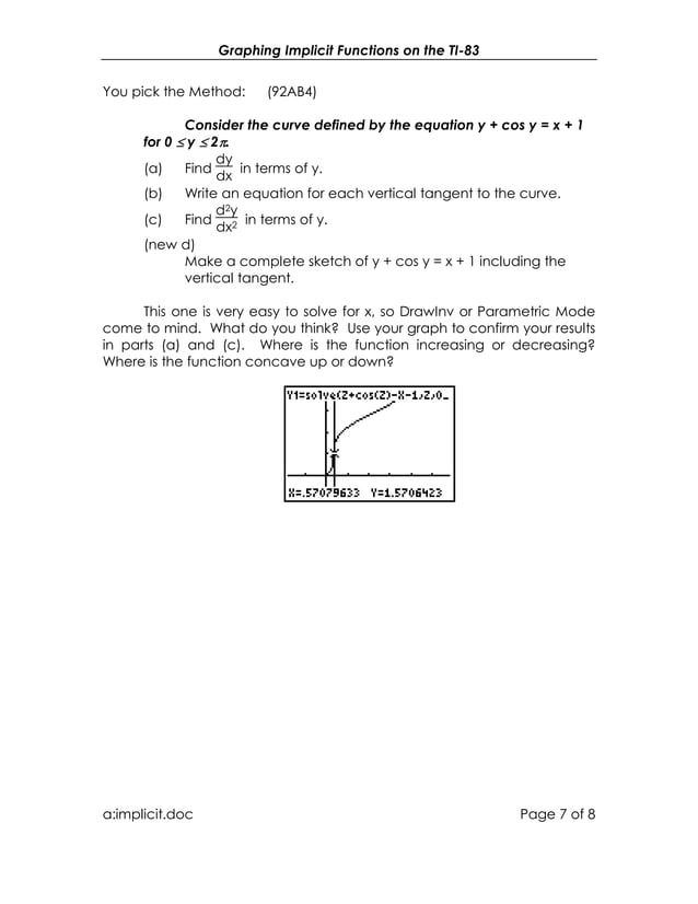 5HBC: How to Graph Implicit Relations Intro Packet! | PDF