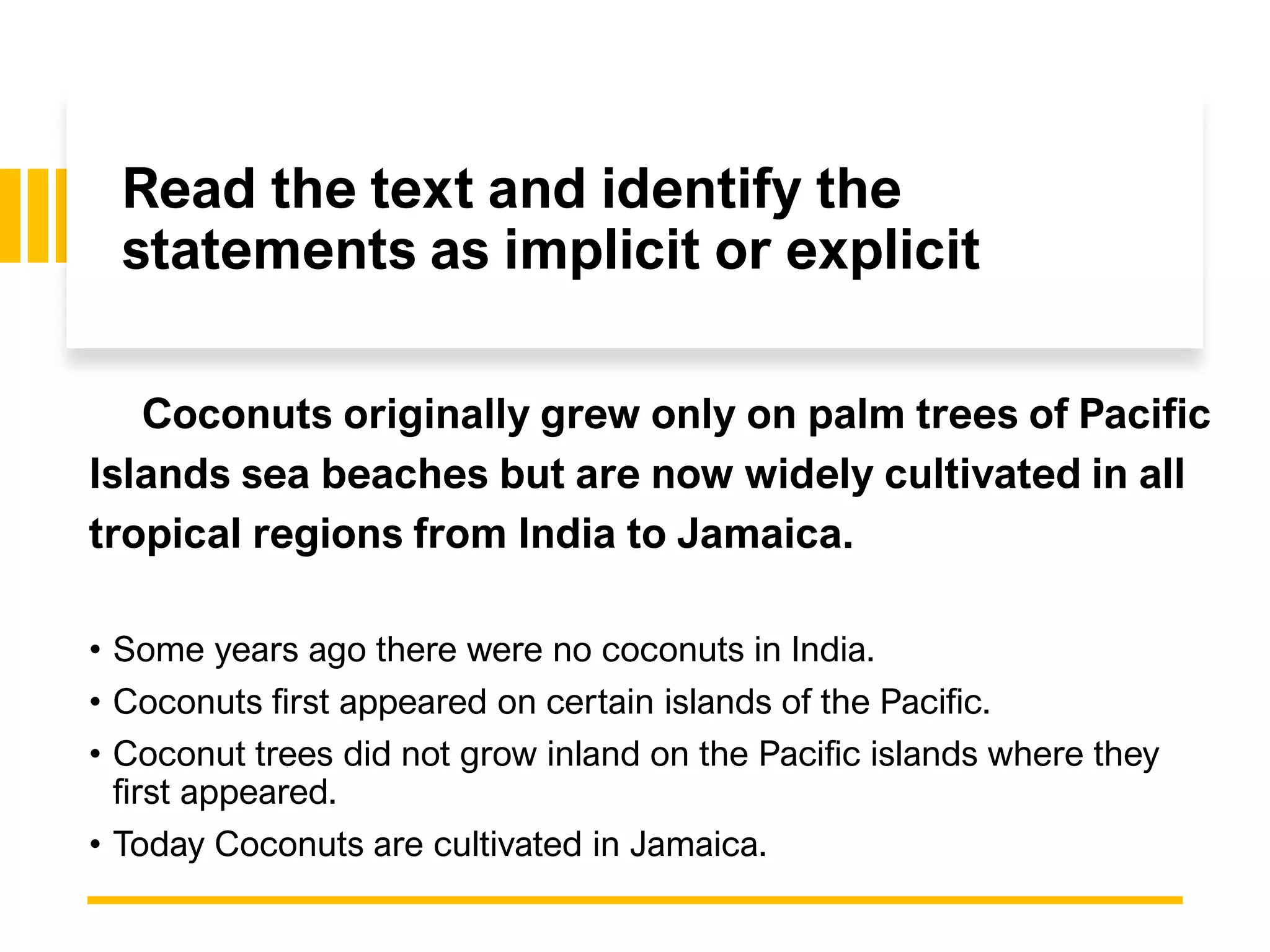 Implicit and explicit information | PDF