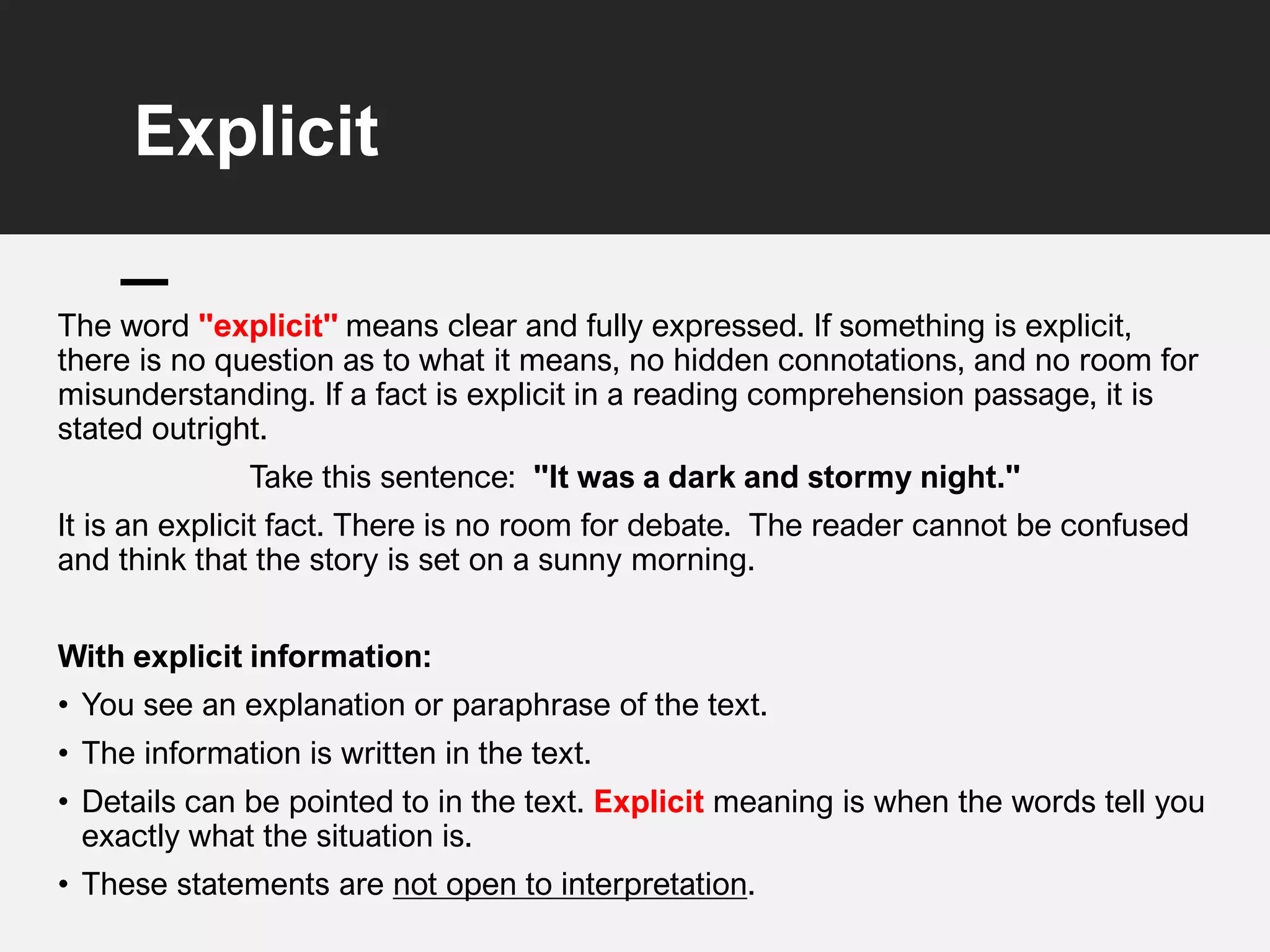 Implicit and explicit information | PDF