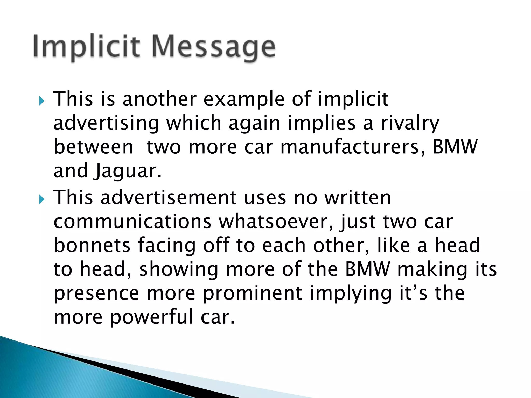 Implicit and explicit messages | PPTX