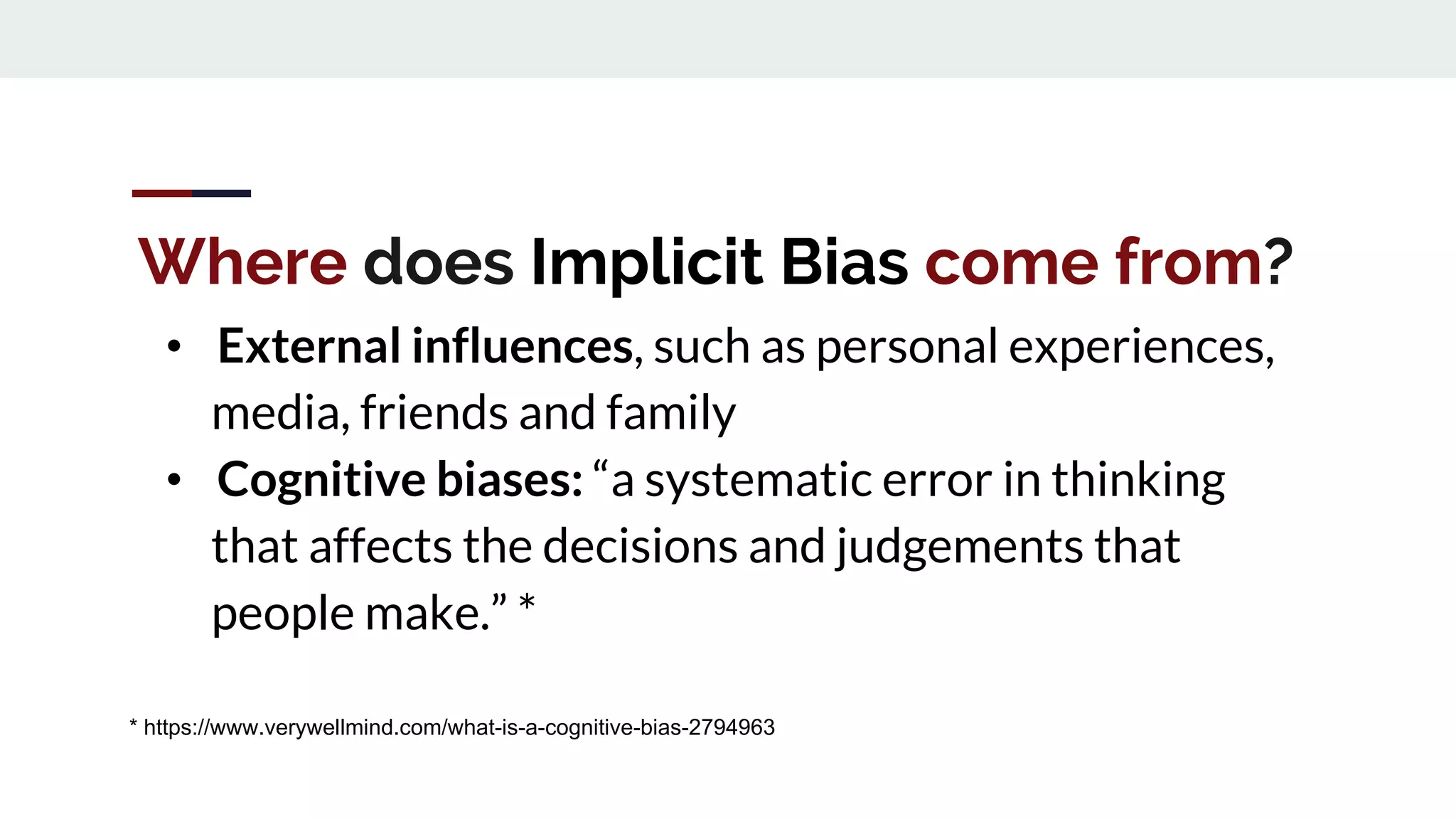 Implicit bias presentation | PDF