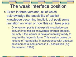 Implicit Knowledge Examples