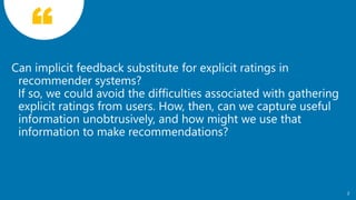 Implicit feedback | PPT