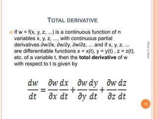 Implicit function and Total derivative | PPTX