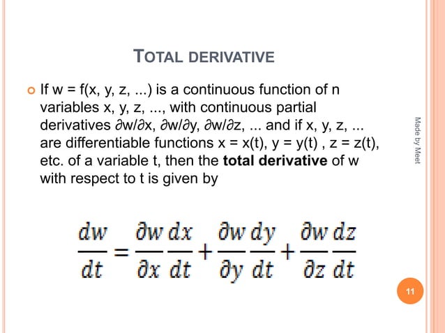 Implicit function and Total derivative | PPTX