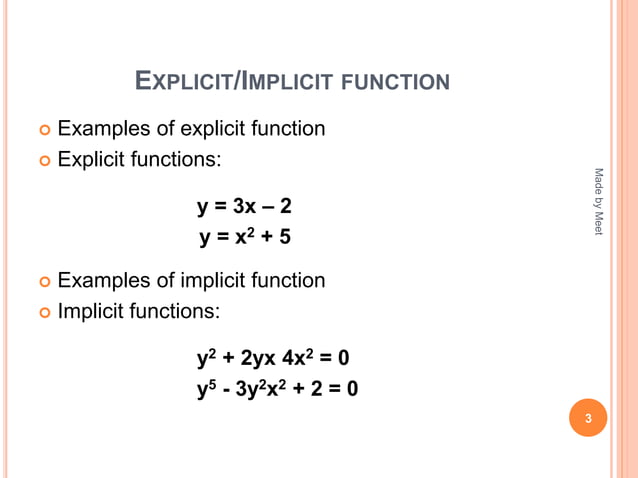 Implicit function and Total derivative | PPTX