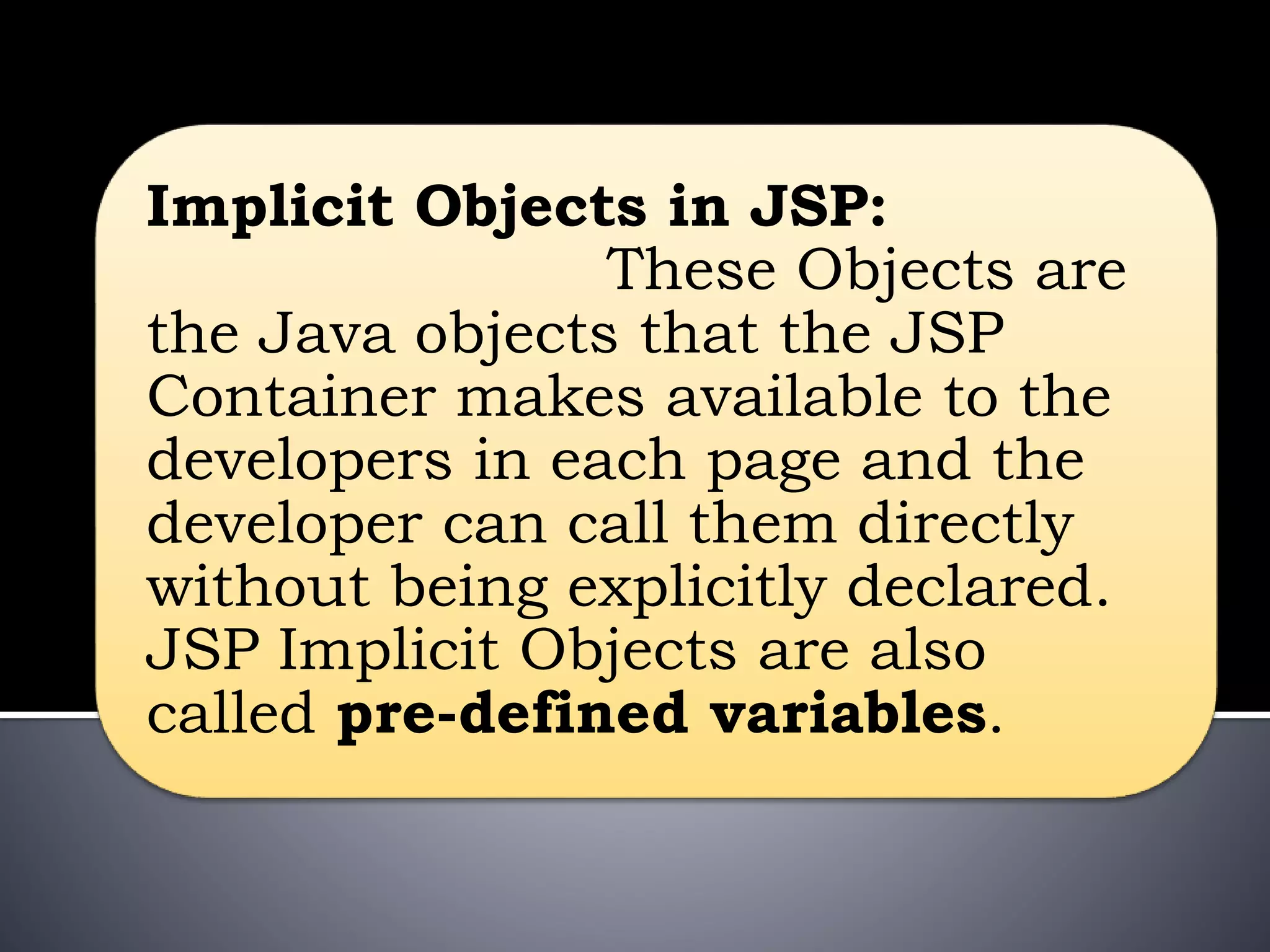 Implicit Objects &Handling.pptx